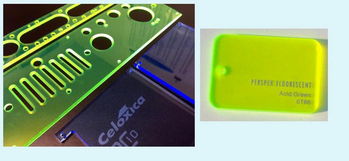 Anyone got any idea how to create this sort of material? Can’t work out that fluorescent edge ...