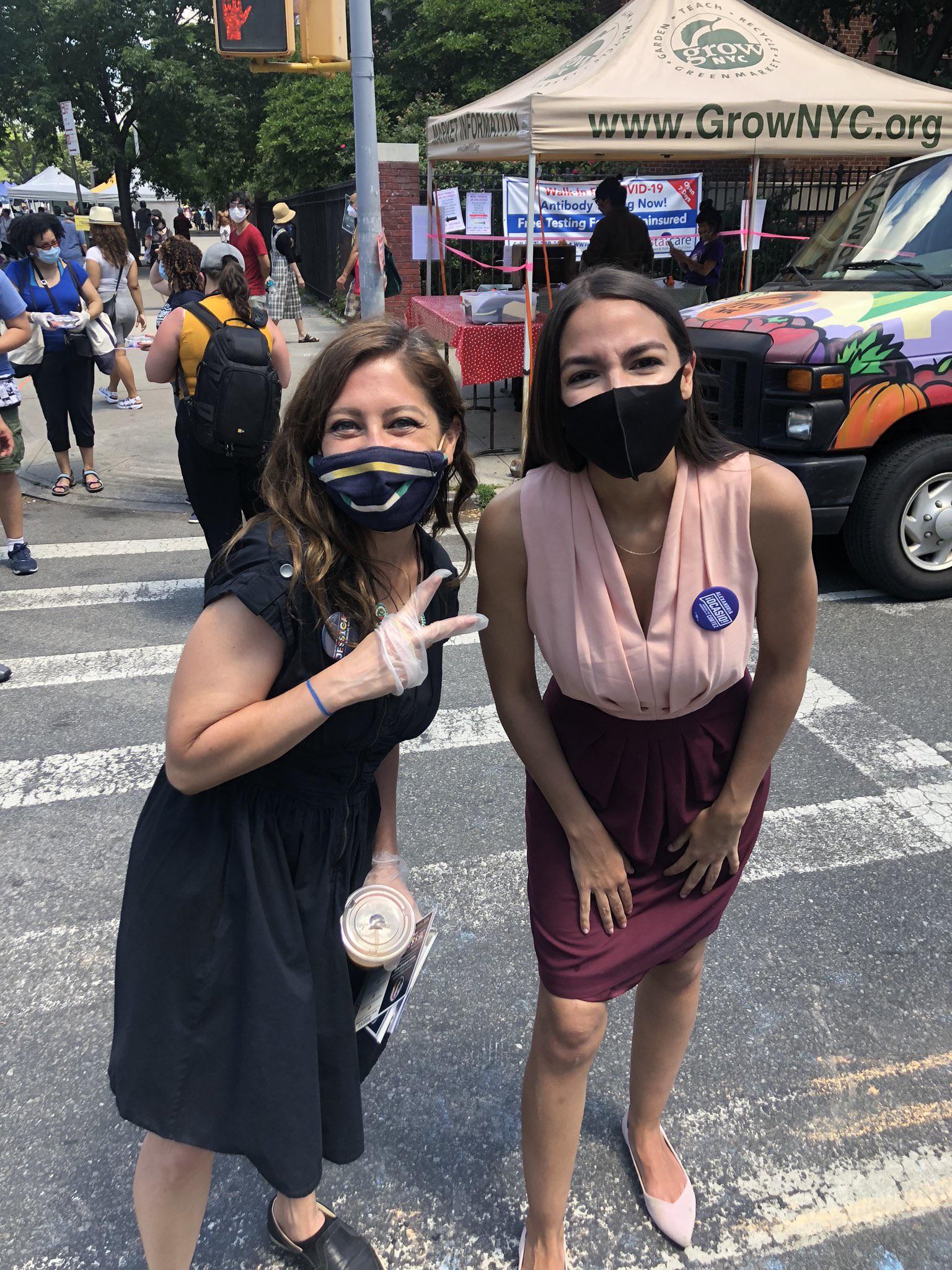 AOC and fellow Queens candidate Jessica Gonzalez-Rojas | Scrolller