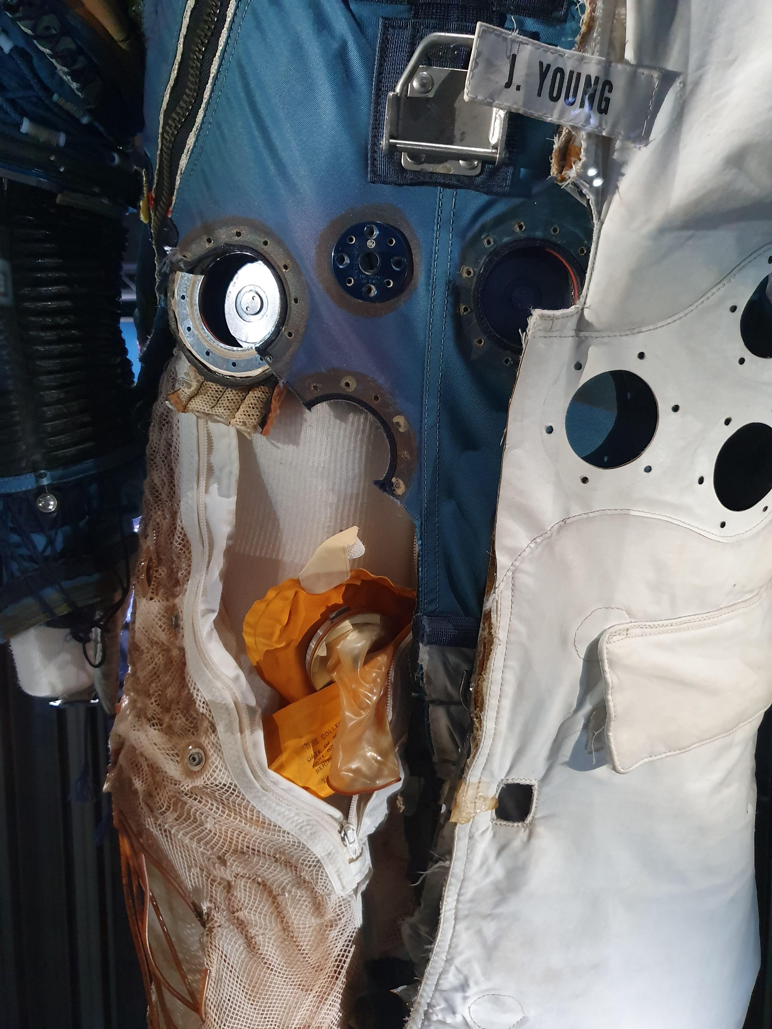 Apollo 10 suit and urine collection worn by Young. | Scrolller