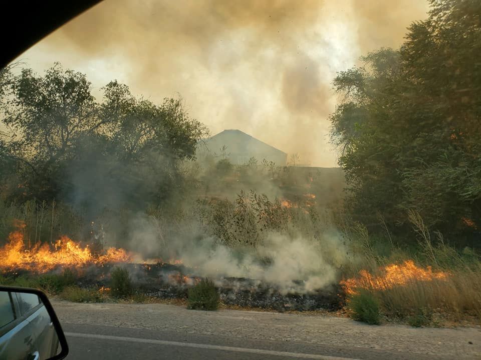 Apparently the Strong Winds Are Spreading a Brush Fire Near Parma | Scrolller