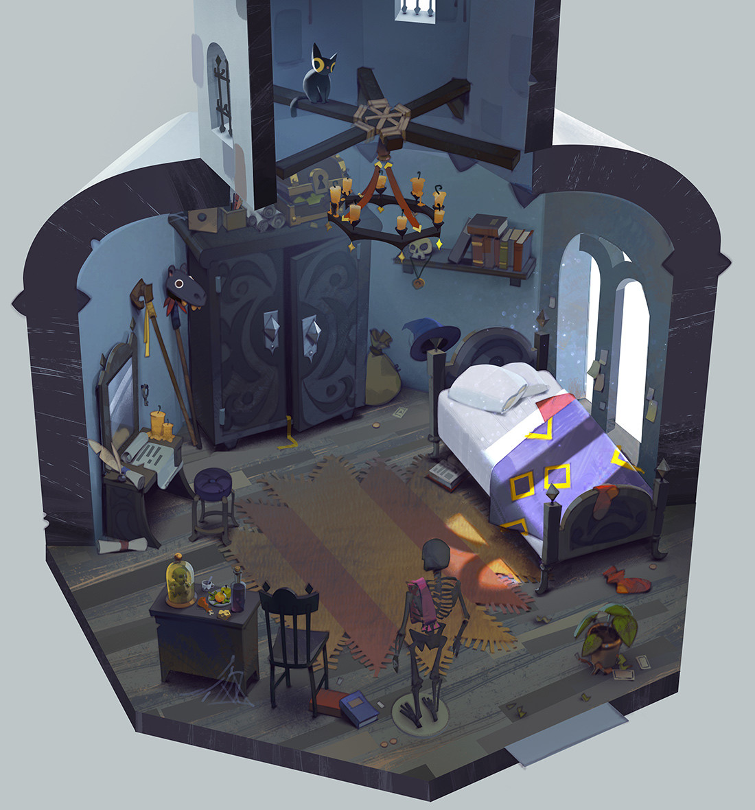 Apprentice magician room by Sergei Ryzhov | Scrolller