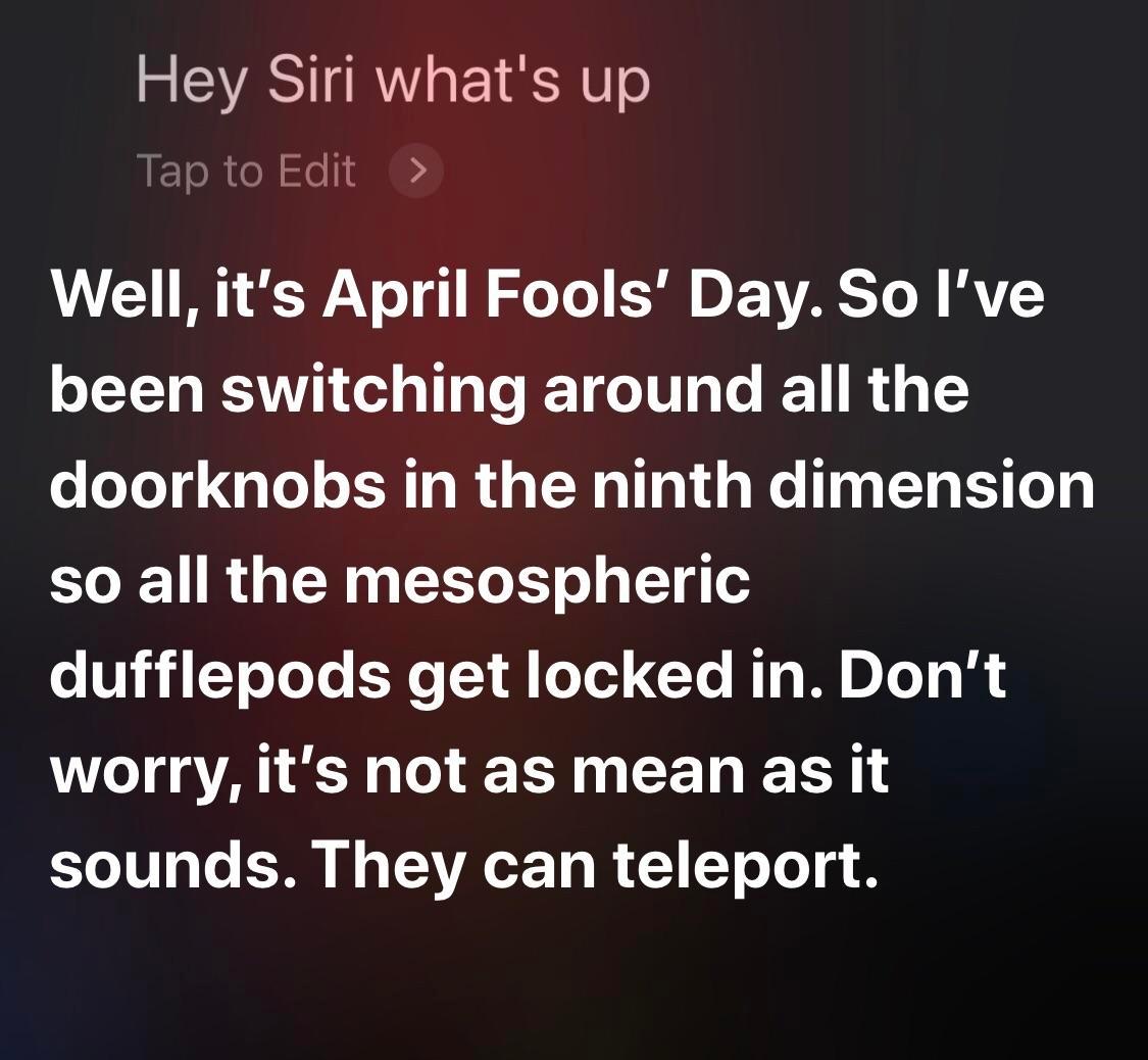 April fools message. | Scrolller