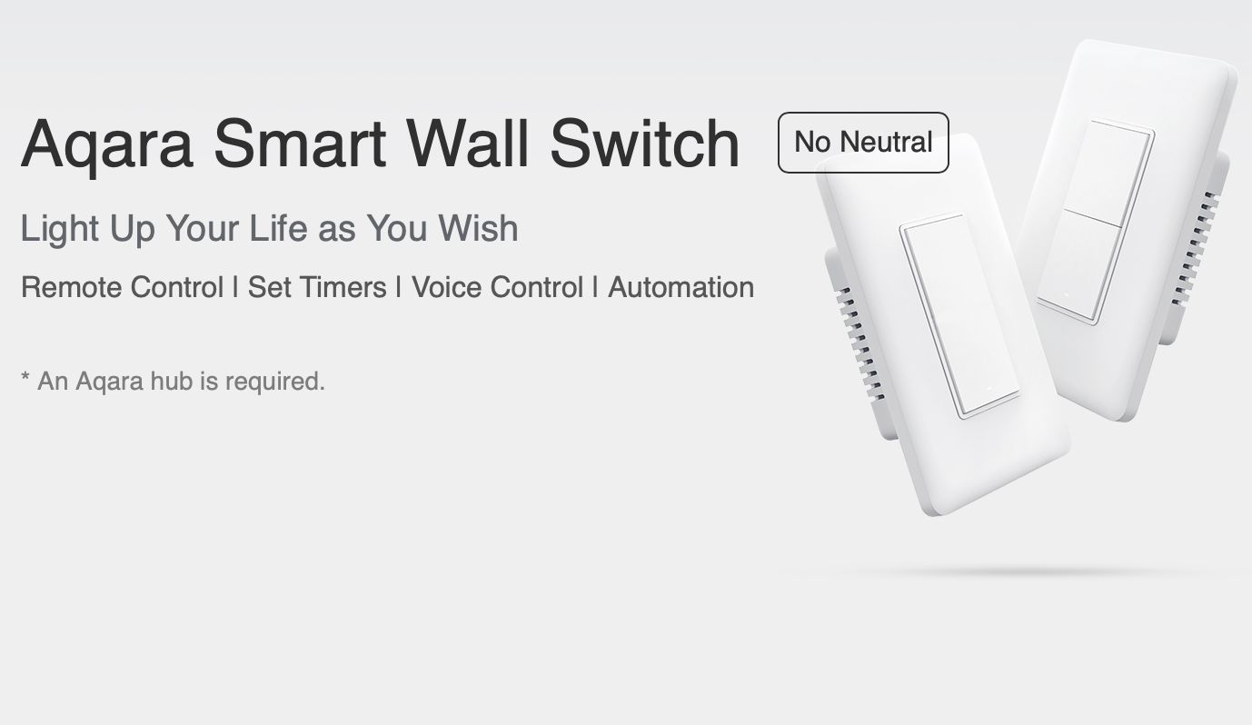 Aqara Smart Wall Switch (No Neutral ) | Scrolller