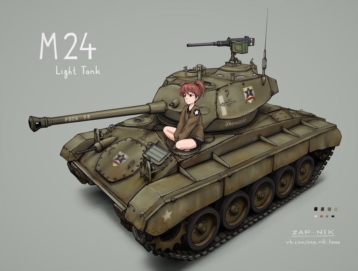 Arisa on her M24 Chaffee | Scrolller