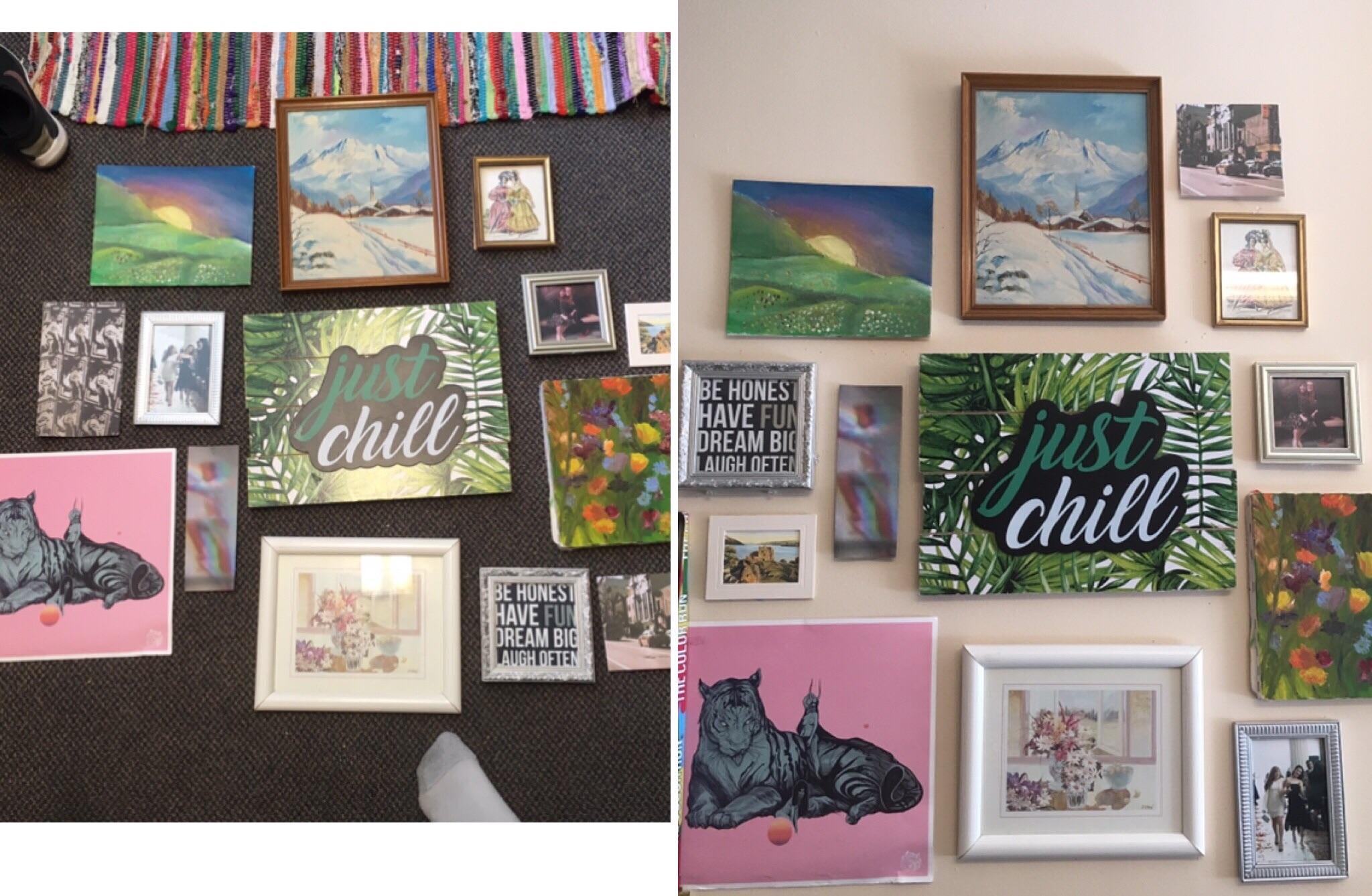 Art wall concept vs art wall execution | Scrolller