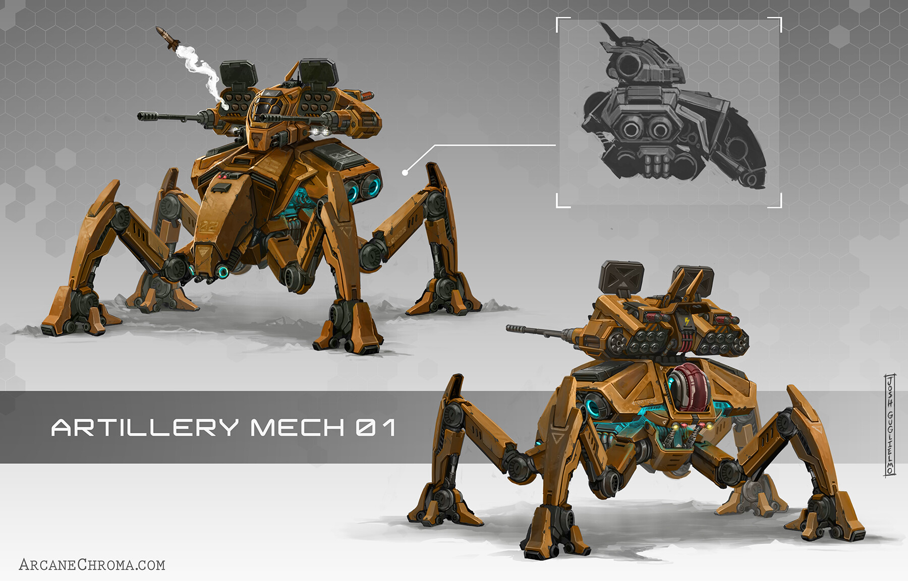 Artillery Mech by Josh Guglielmo | Scrolller