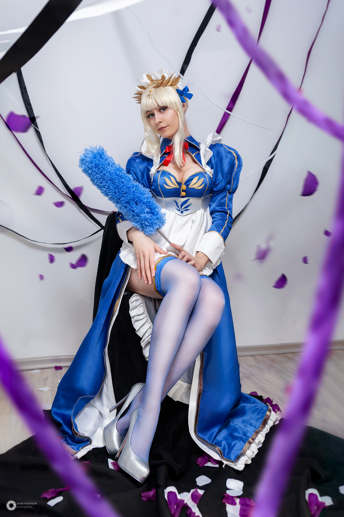Artoria Lancer maid from Fate by Ignis Art | Scrolller