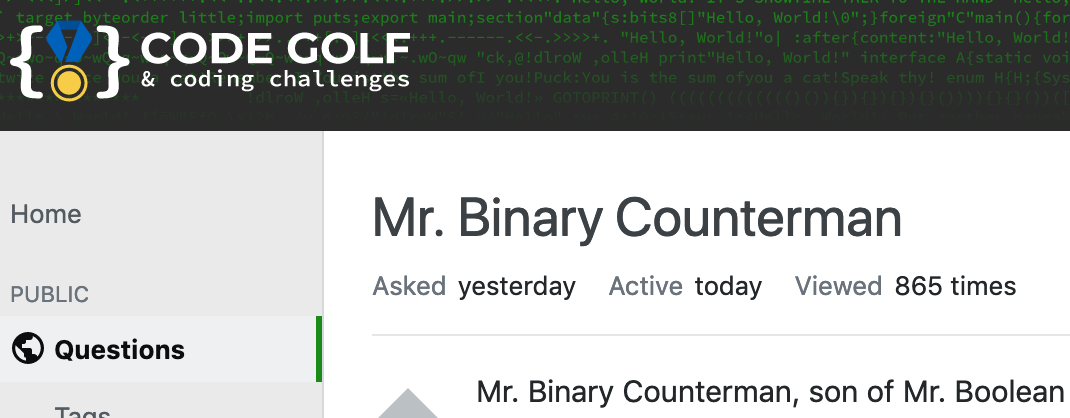 As an enby, I met my arch rival on Stack Overflow today | Scrolller