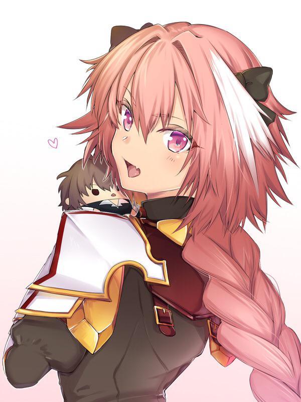 Astolfo looking happy | Scrolller