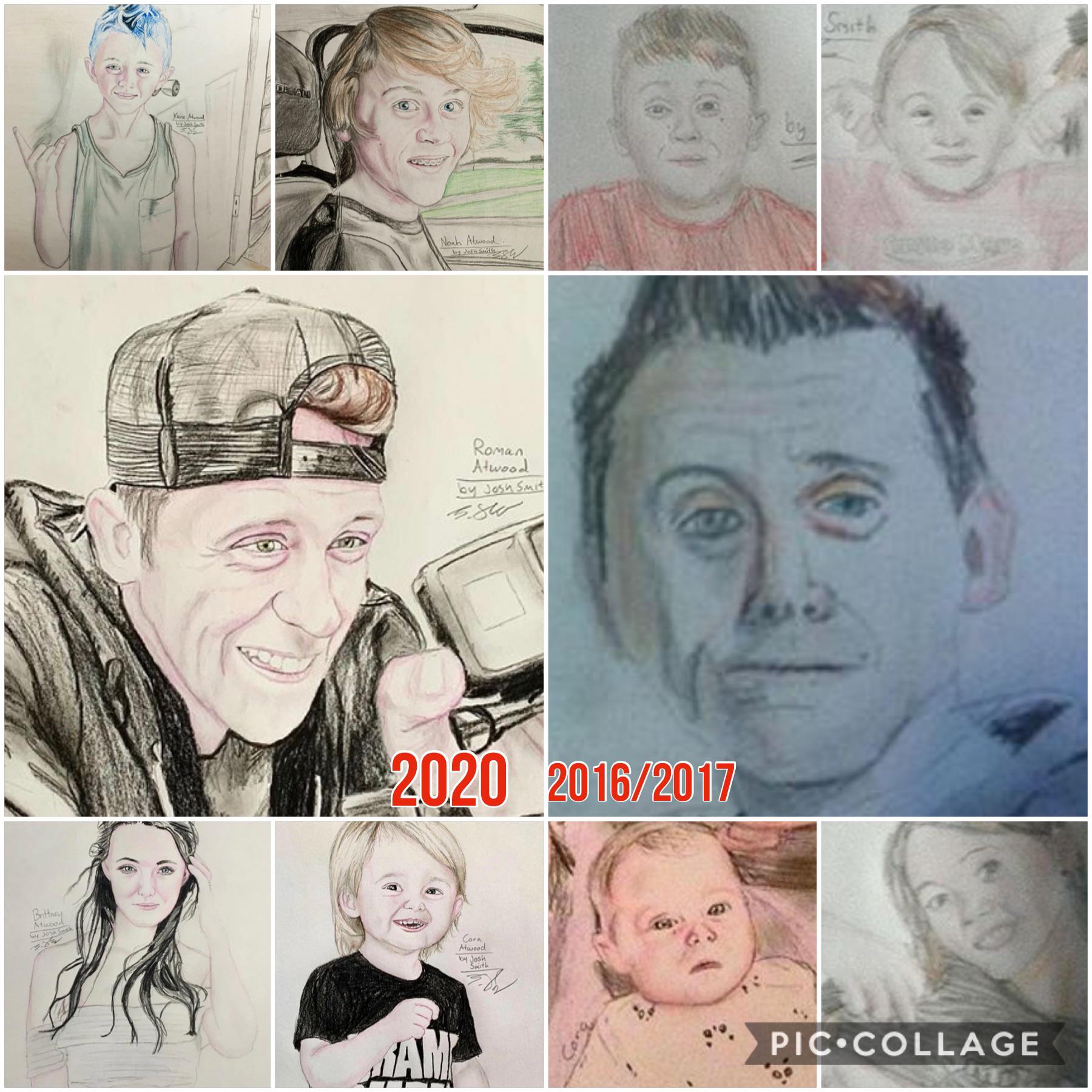 Atwood Family drawings 2020 vs 2016/2017 | Scrolller