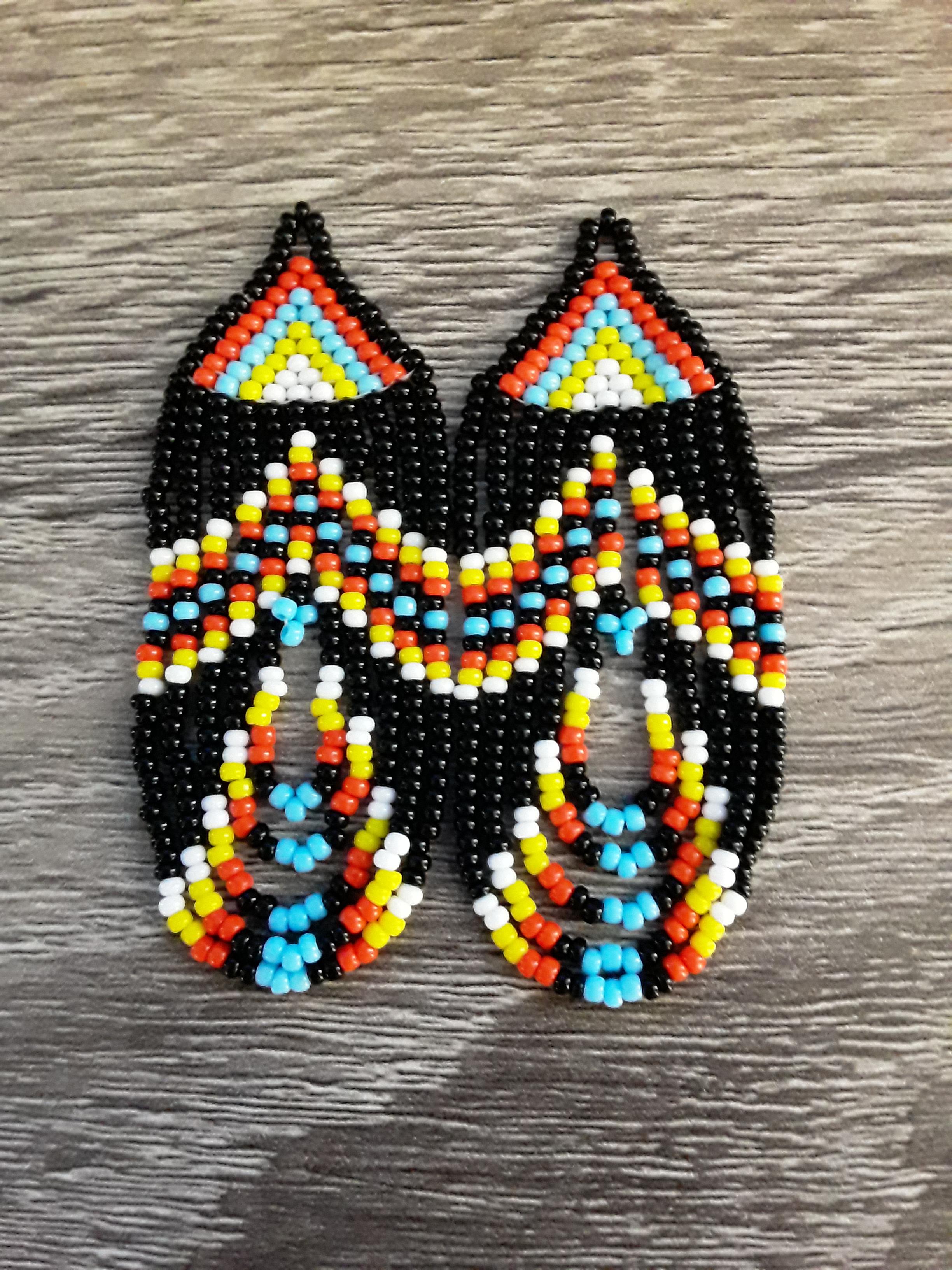 Authentic Native American Beaded Earrings Made By Me! | Scrolller