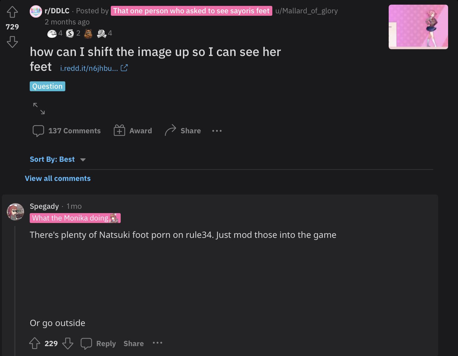 Average DDLC Player | Scrolller