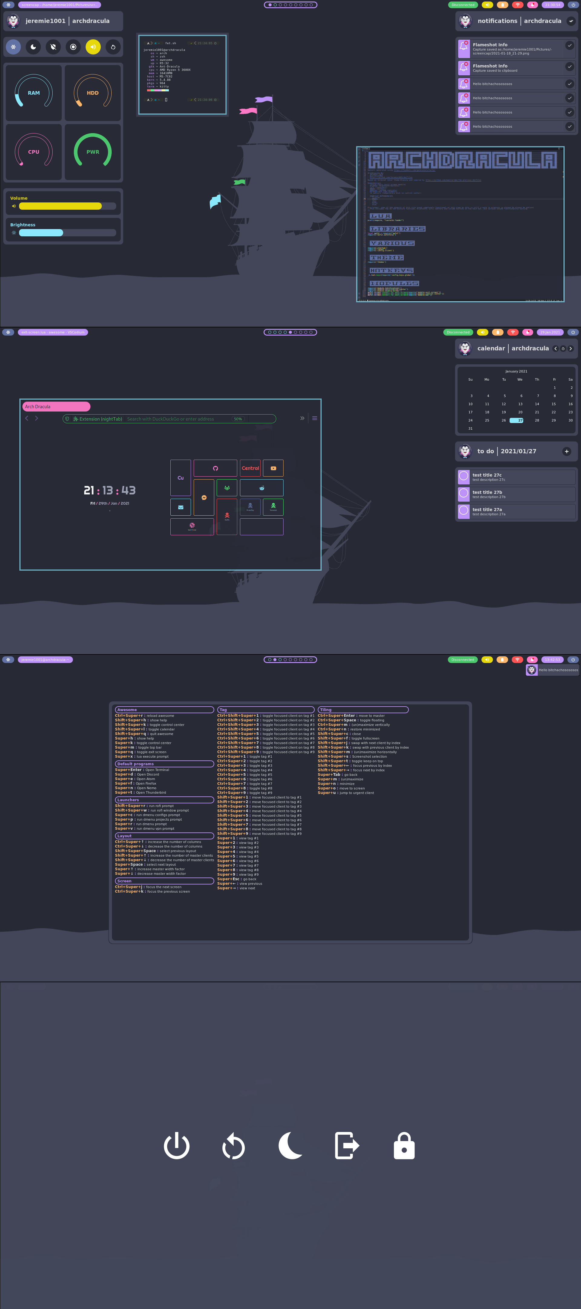 [awesome] Arch Dracula | Scrolller