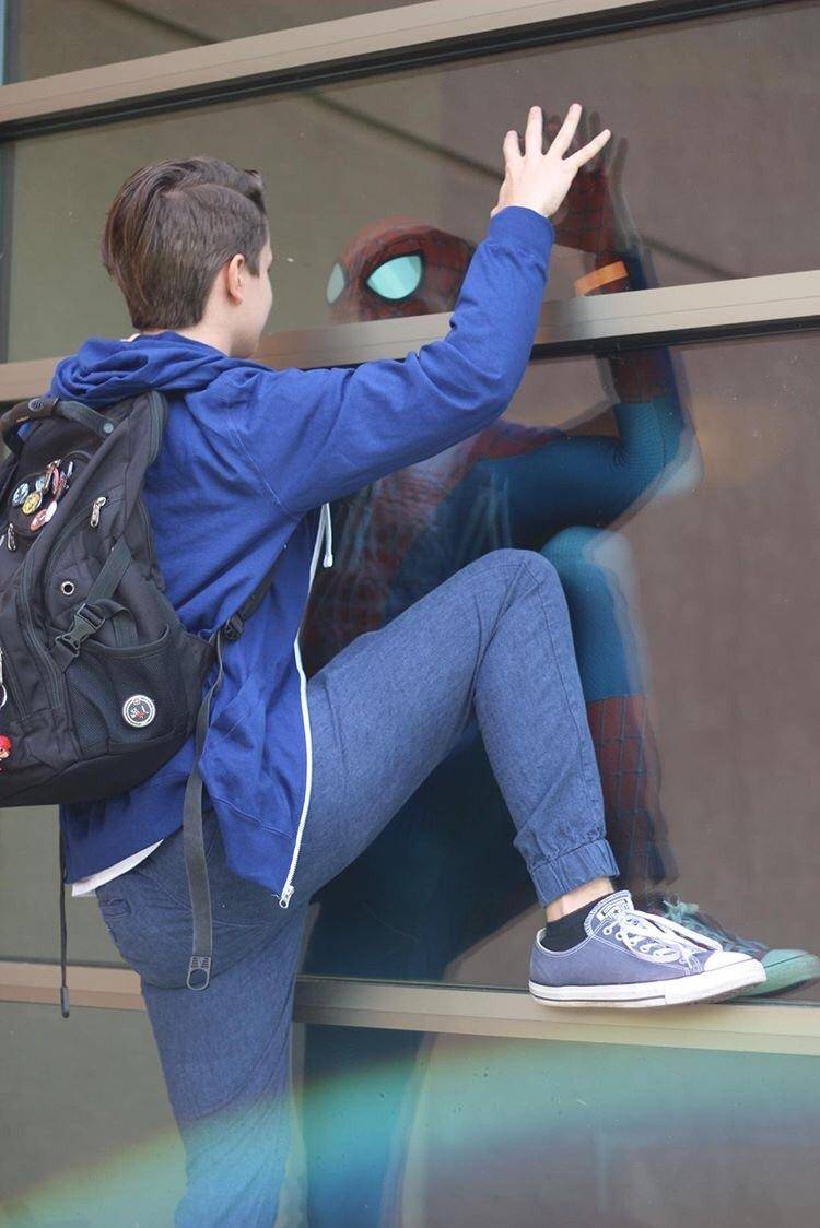 Awesome shot in my peter Parker cosplay. | Scrolller