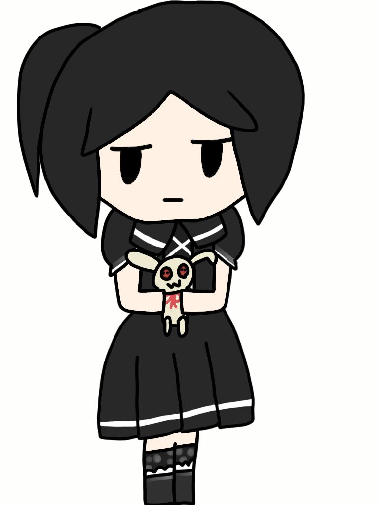 Ayano in the gothic Lolita dress. | Scrolller