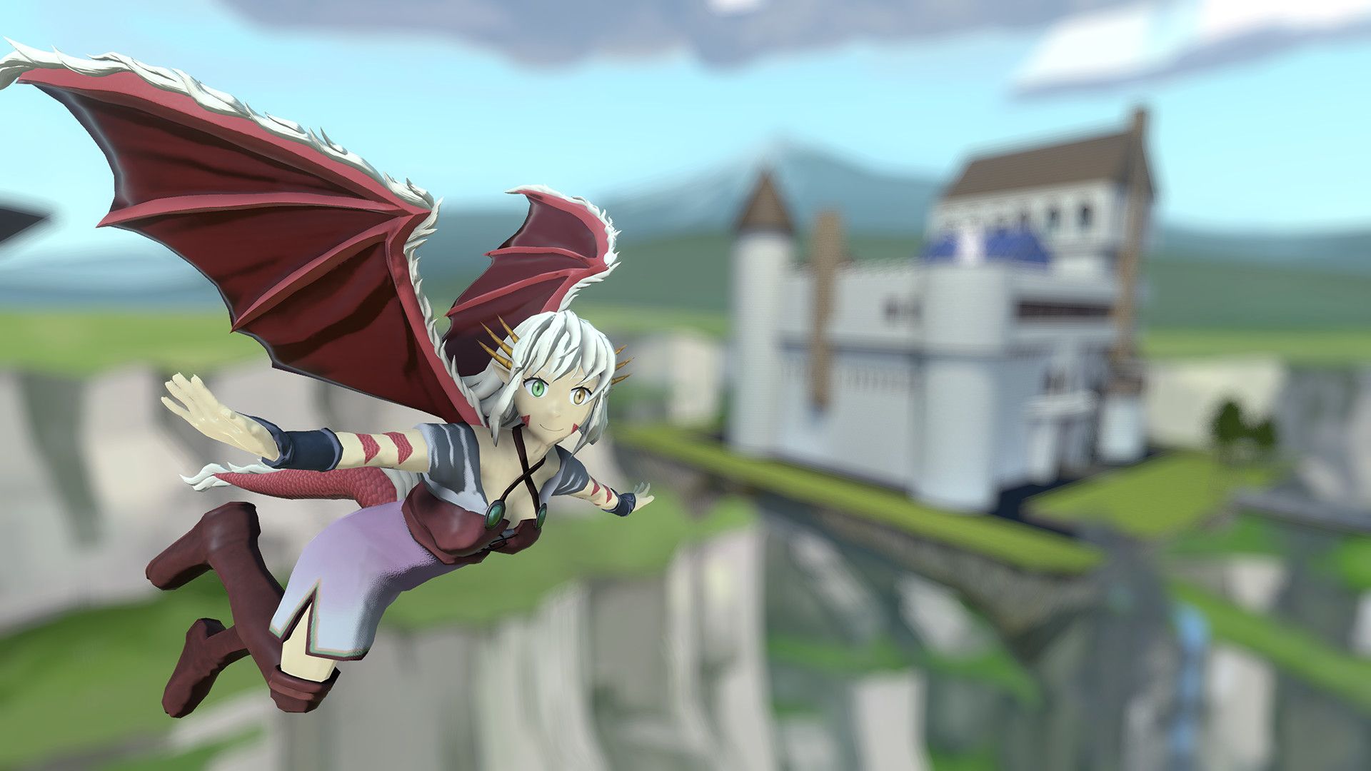 Ayraw flying around her castle by Dragon Audit Dev Team | Scrolller