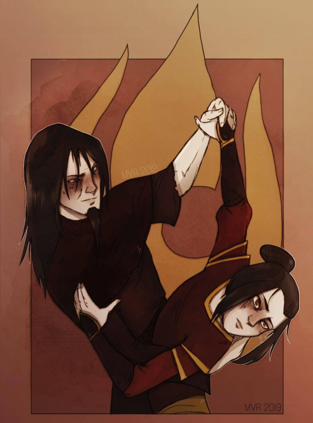 Azula and Ozai by hisgrayhair | Scrolller