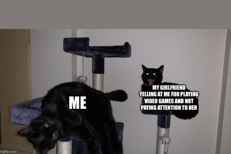 Babe, I swear, just one more boss fight | Scrolller