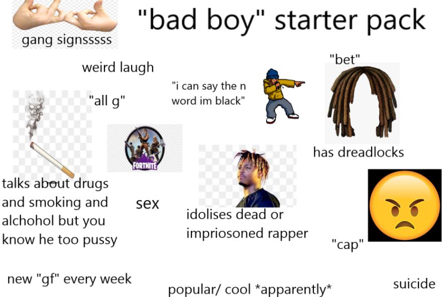 "Bad Boy/Cool Kid" Starterpack | Scrolller
