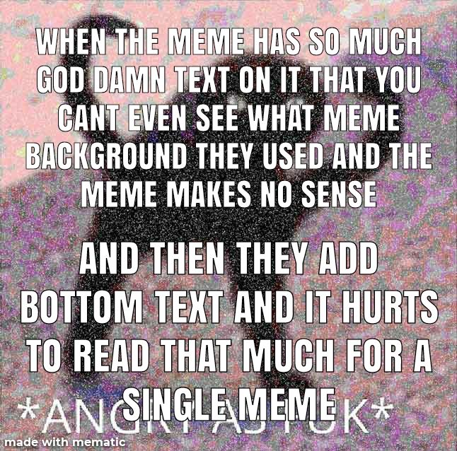 Bad meme about bad things | Scrolller