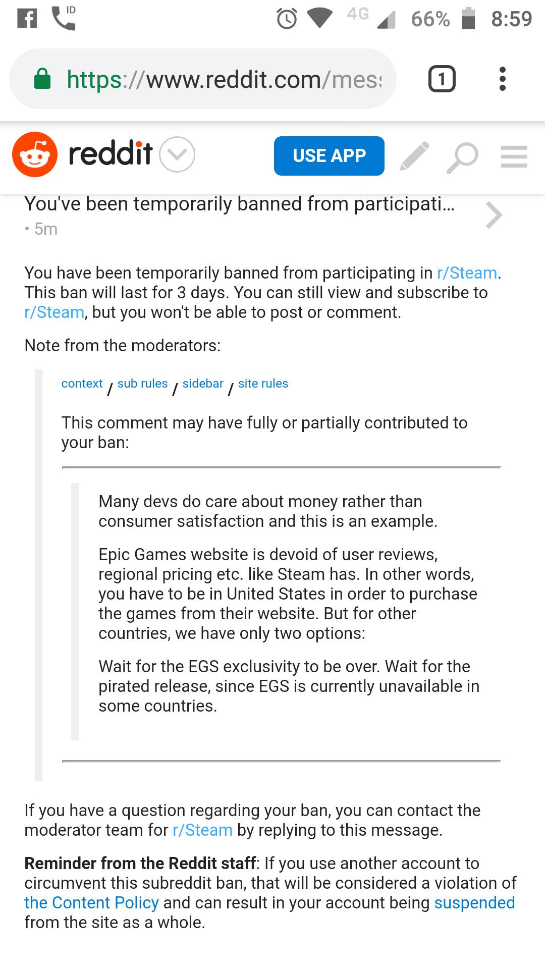 Banned from r/steam because of this. | Scrolller