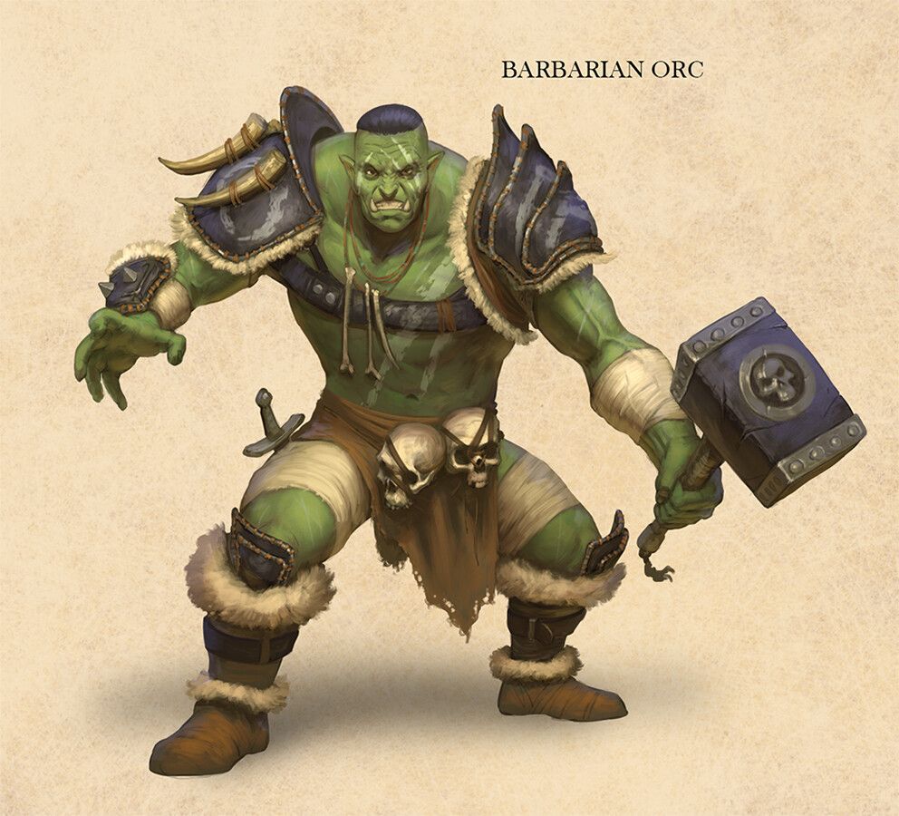Barbarian Orc by Dan Robinett | Scrolller