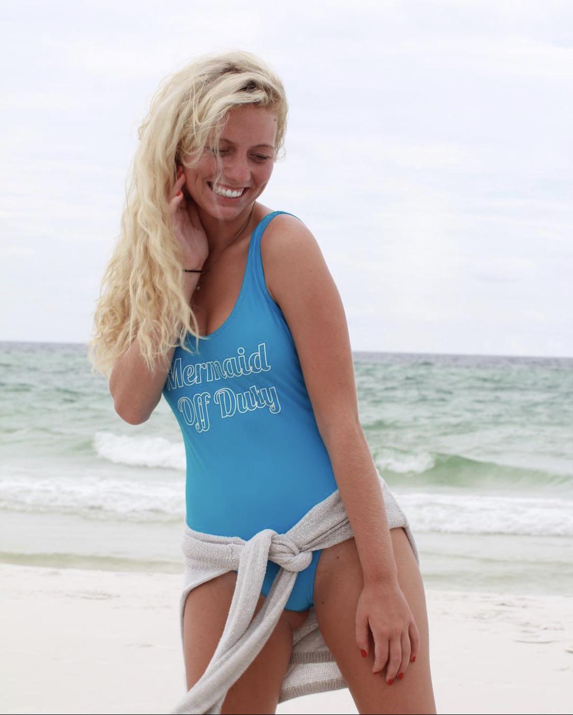 barely showing in a one piece | Scrolller