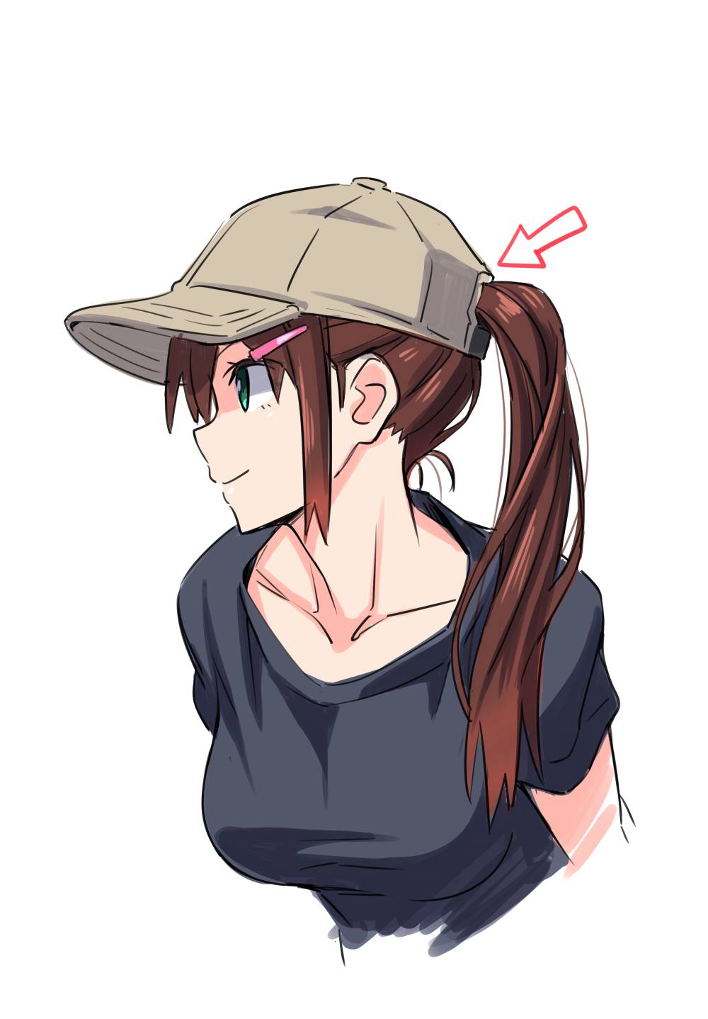 Cute ponytail and baseball cap [Original] | Scrolller