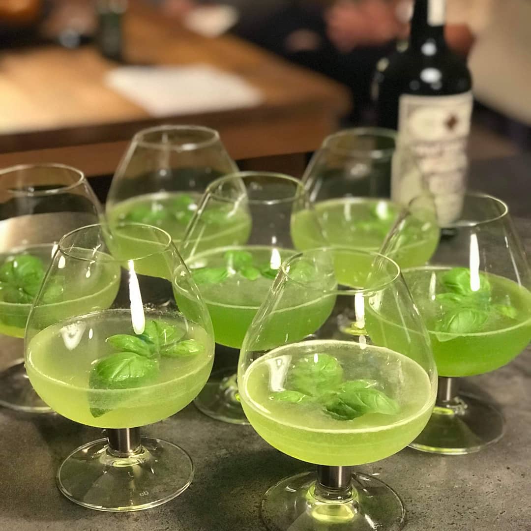 Basil Gimlet at home | Scrolller