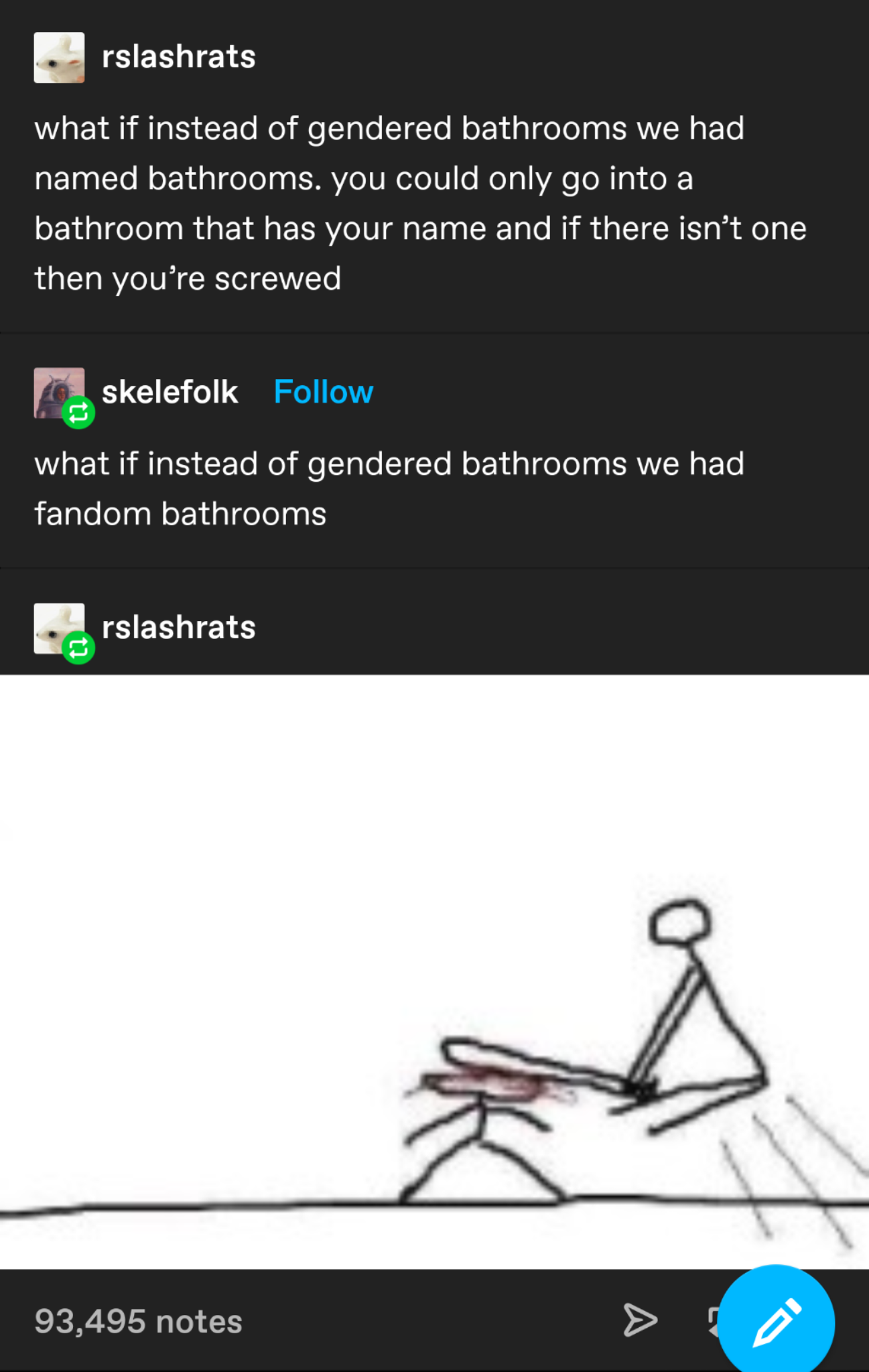 Bathroom Discourse | Scrolller