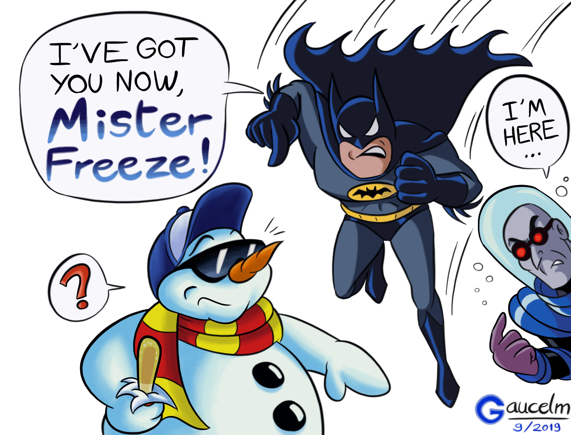 Batman VS Mister Freeze (parody fanart) | Scrolller