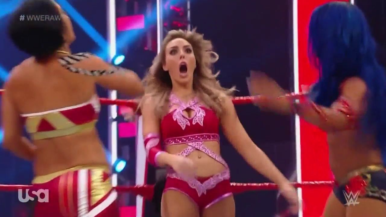 Bayley and Sasha beating on pretty Peyton🤩 | Scrolller