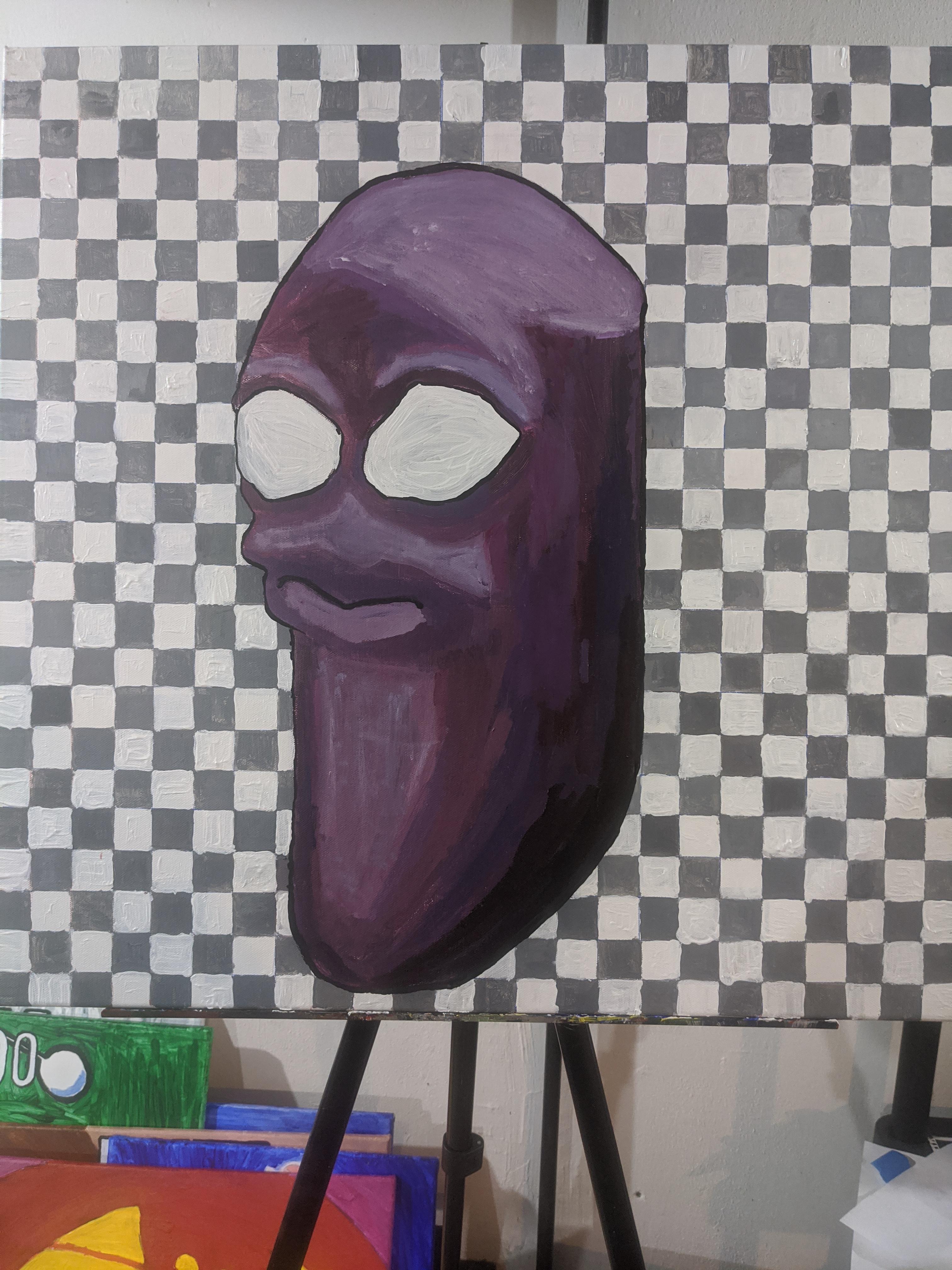 Beanos.png, me, acrylic on canvas, 2020 | Scrolller