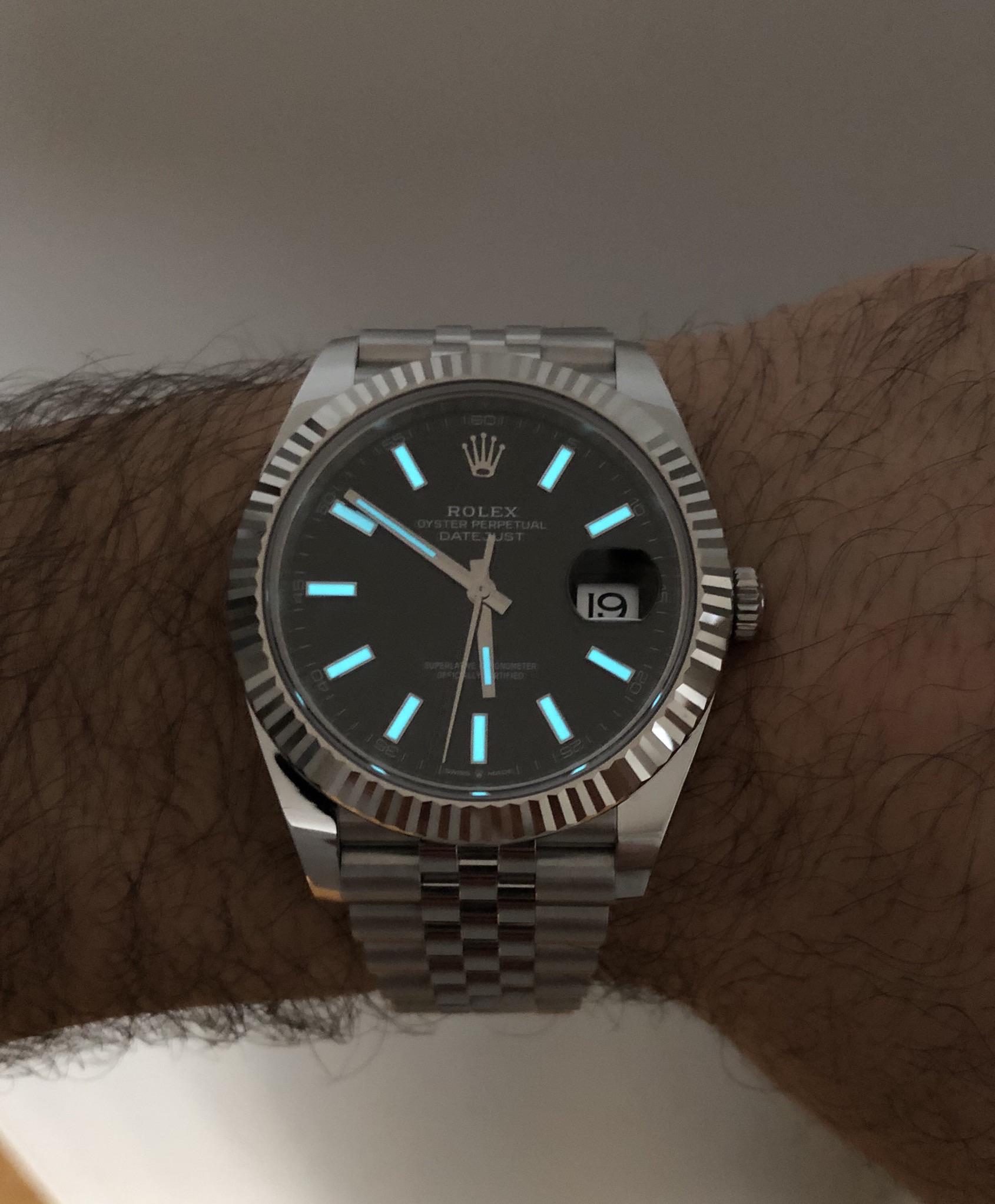 Beautiful Chromalight on my Datejust 41 | Scrolller