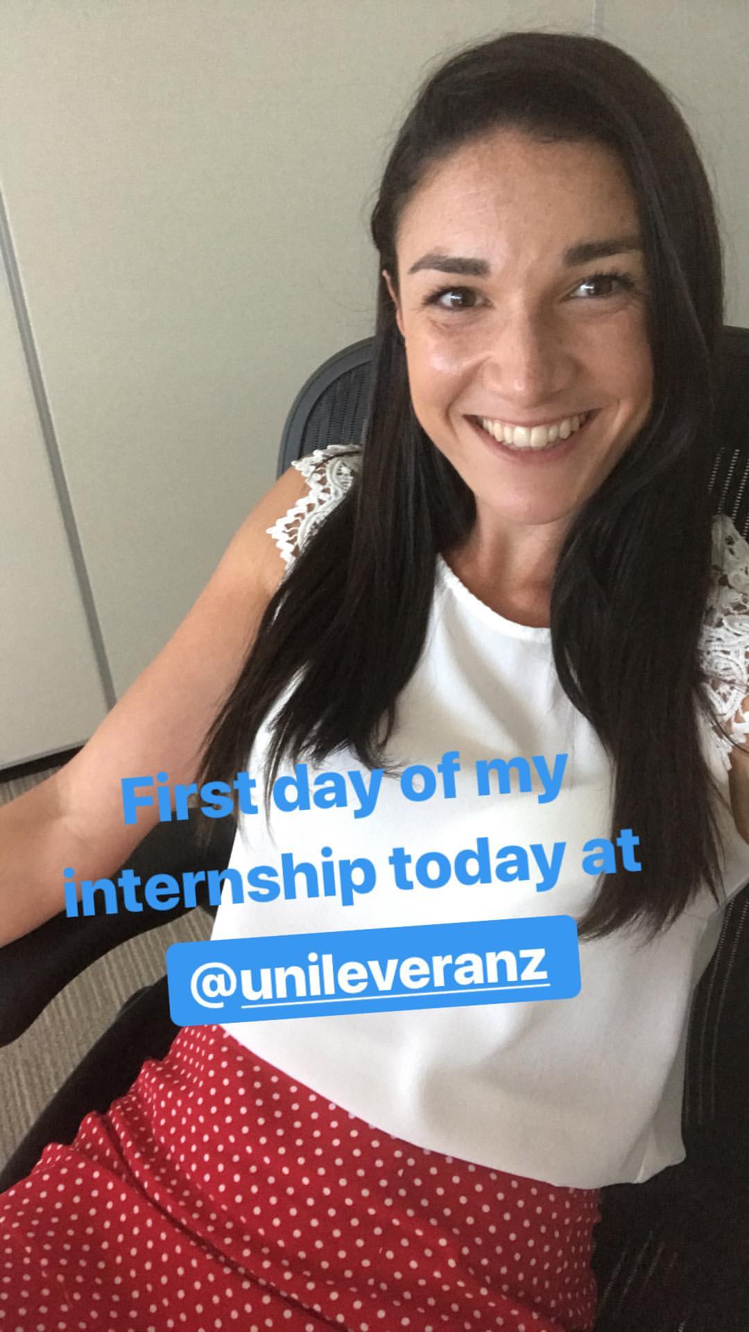 Beauty and Brains, starting her internship with unilever. | Scrolller