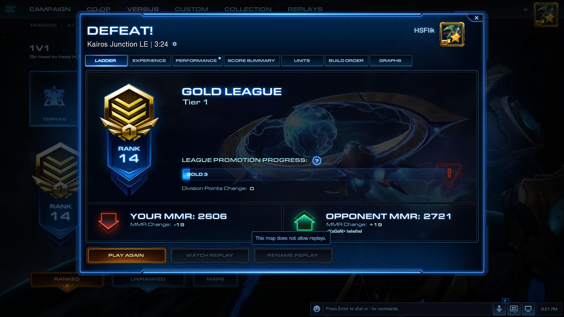 Been Getting This Map Does Not Allow Replays And Not Having Any Replays Anyone Have Any