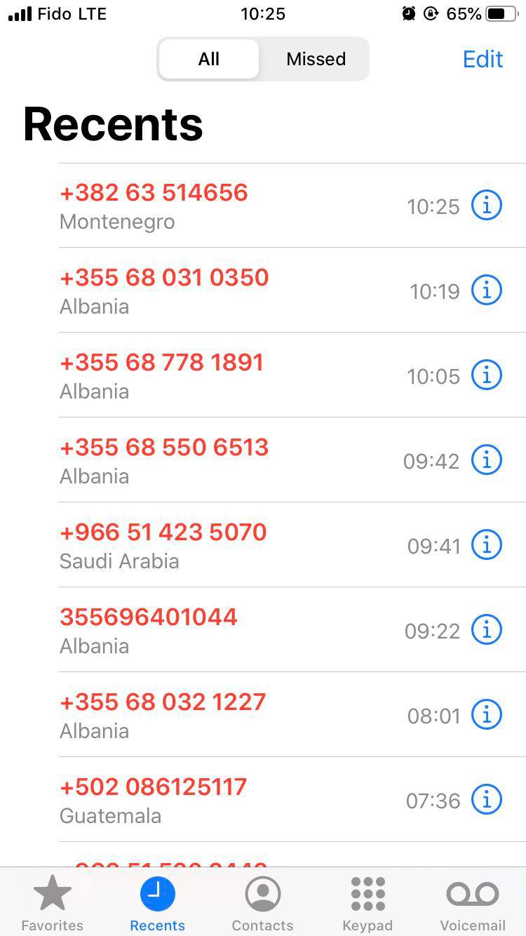 Been going now for 24 hours. Anyone else getting bombarded by foreign calls?? | Scrolller