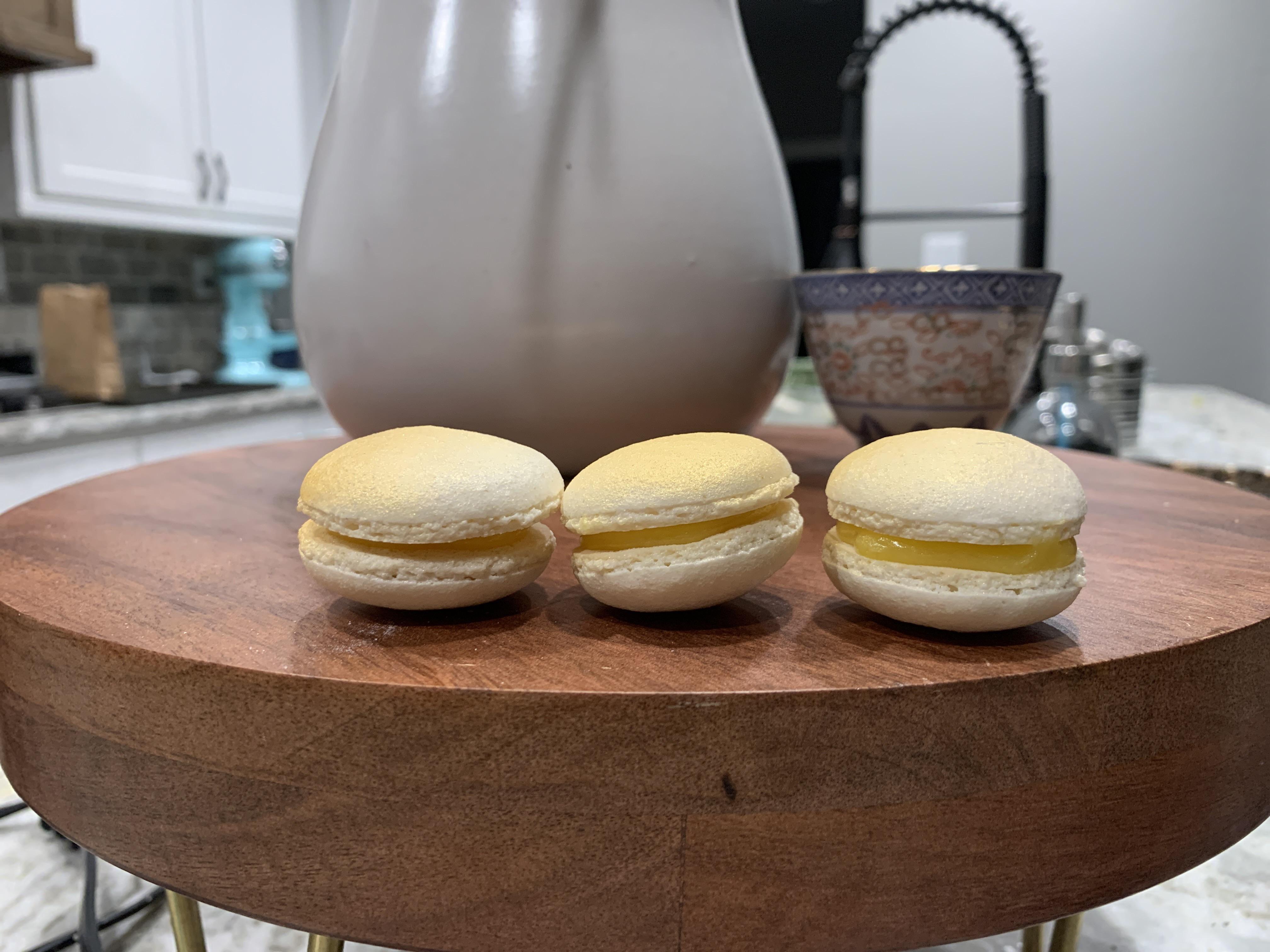 Been trying to make Macarons on and off for 22 years and FINALLY got feet! I feel like a rock ...