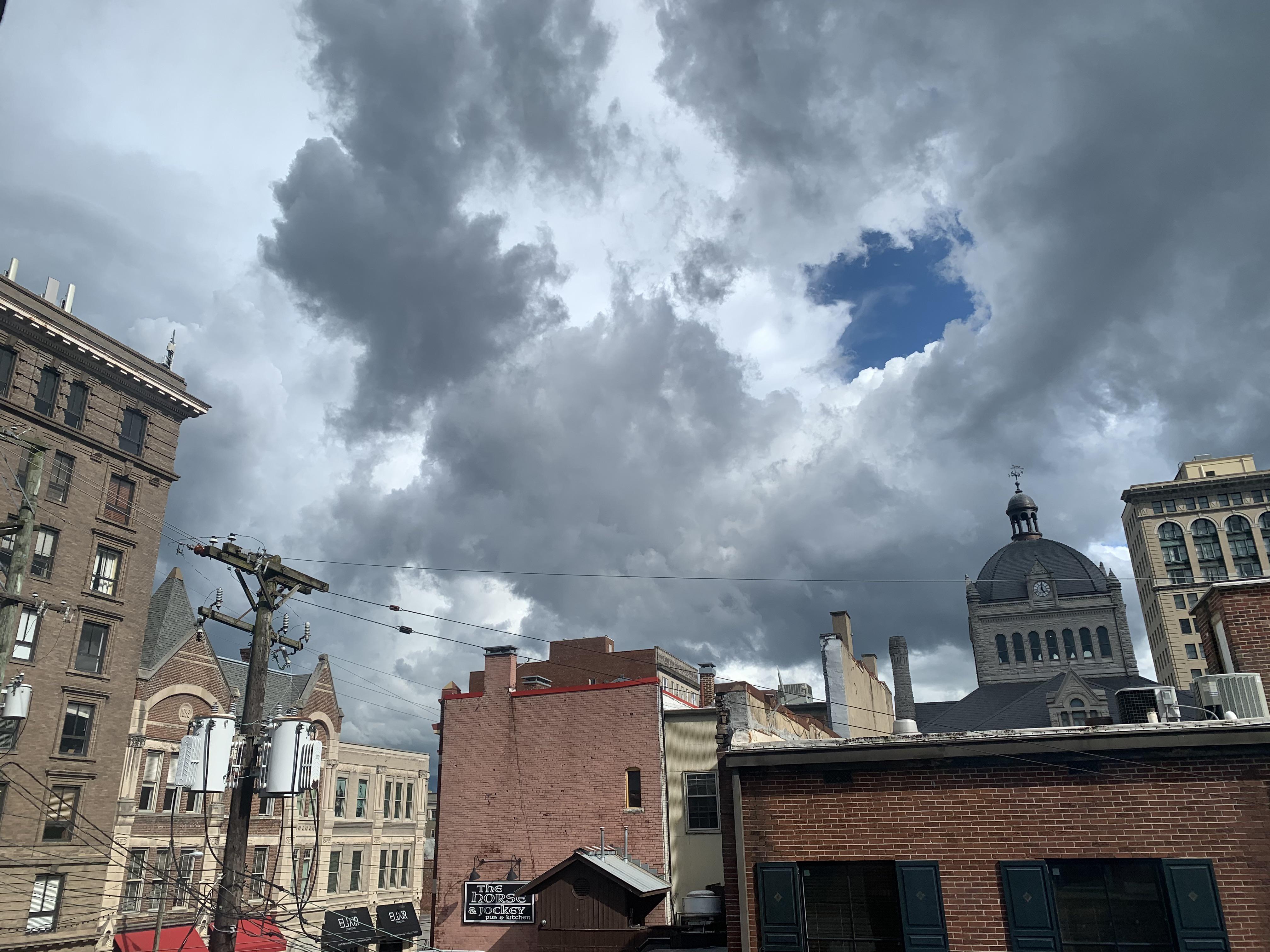 been watching the storm clouds outside of my apartment today on my day off :) they’ve been ...