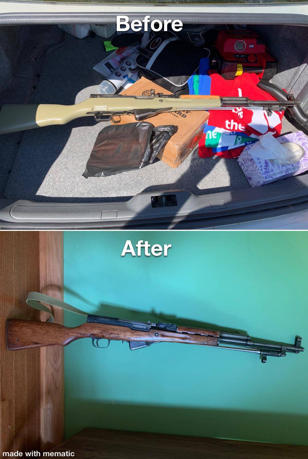 Before/After of my Type 56 Refinish | Scrolller