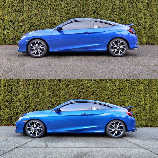 Before and after installing the Eibach Pro-Kit! | Scrolller