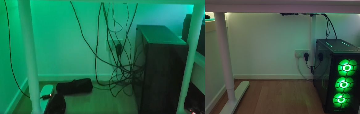 Before Vs. After cable management | Scrolller