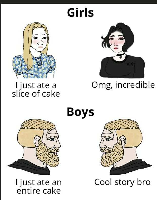 Behold the worst Boys Vs Girls meme | Scrolller