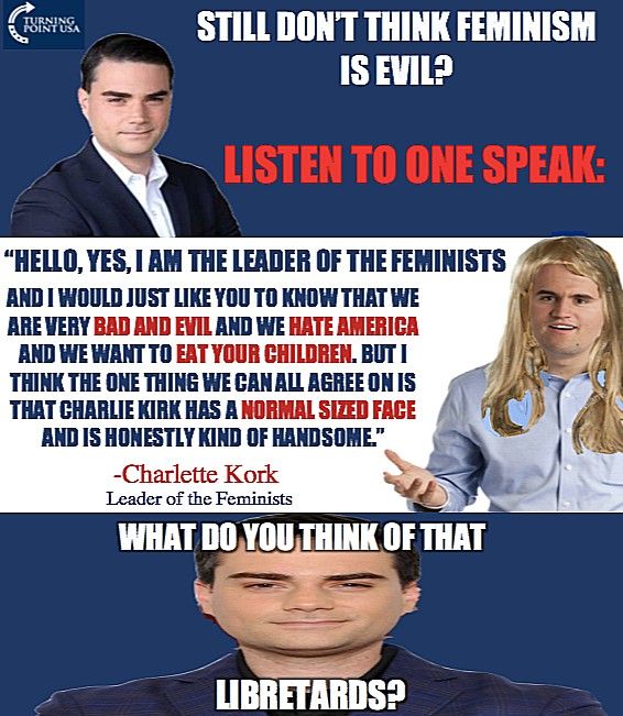 Ben Shapiro has got those feminists cornered | Scrolller