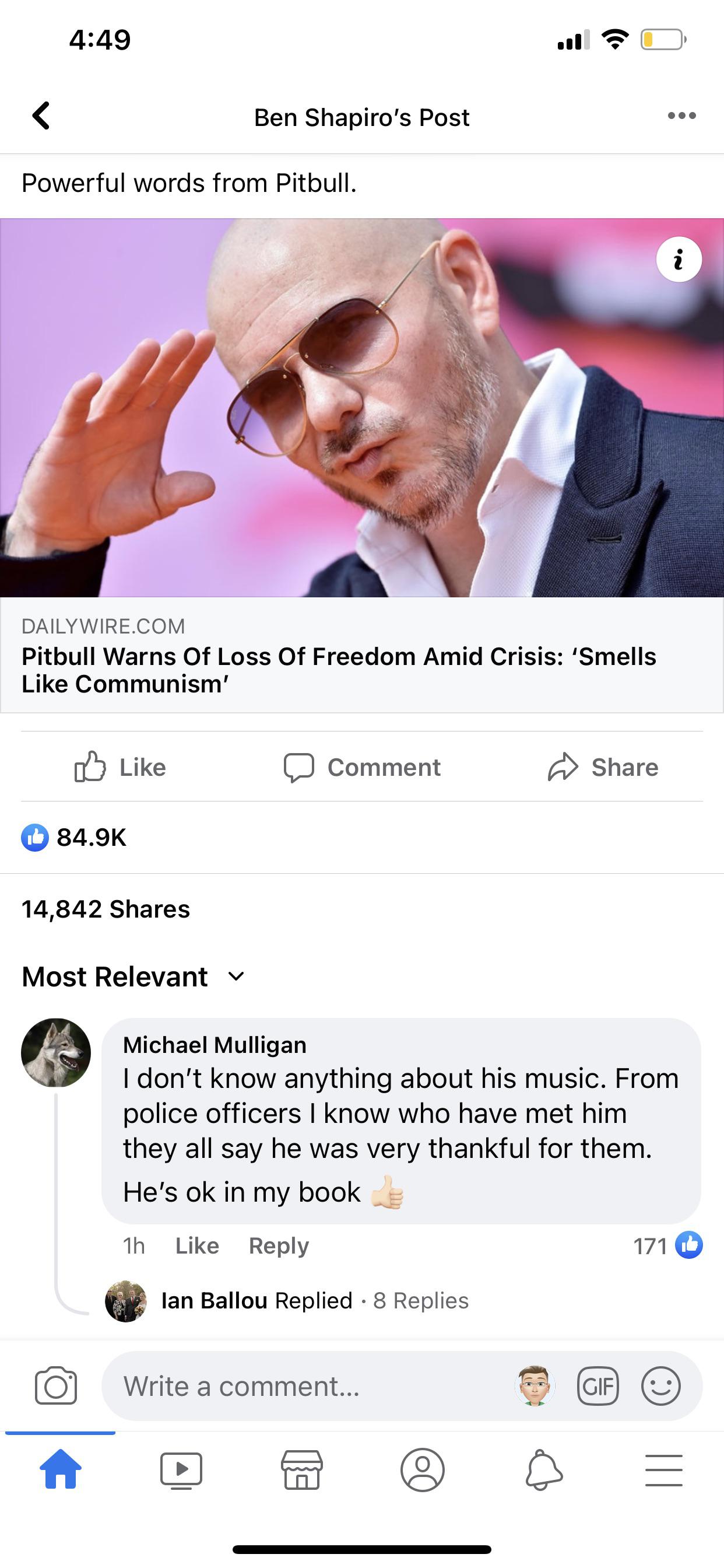 Ben Shapiro’s Facebook is a goldmine | Scrolller