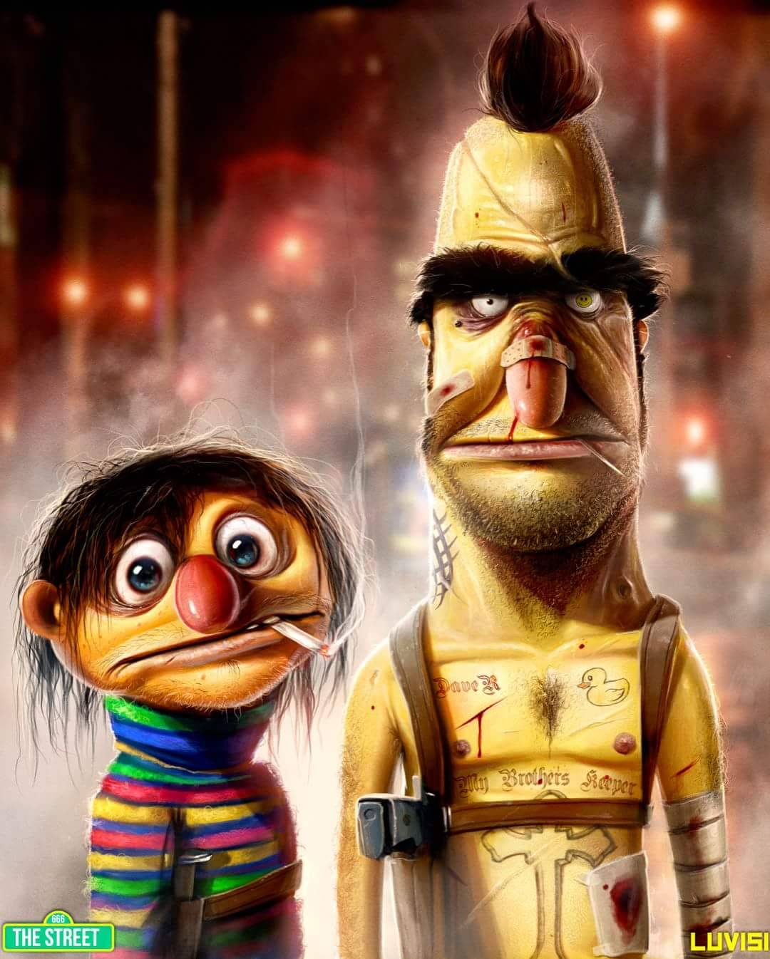 Bert and Ernie by Dan LuVisi | Scrolller