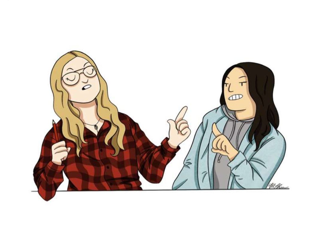 Best friend drew us recreating the classic "connecting the dots" pic | Scrolller