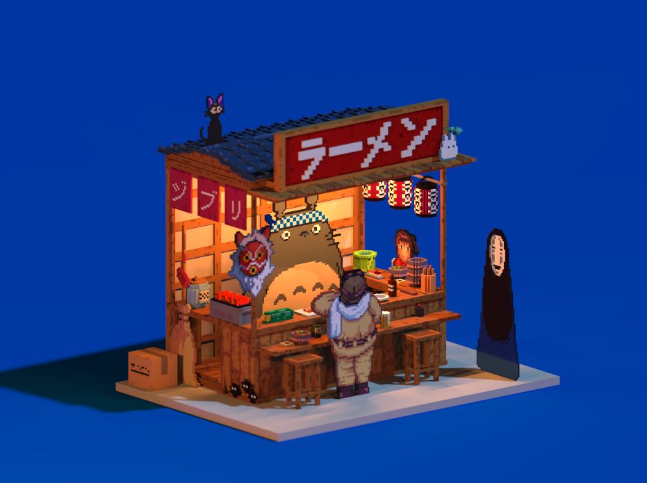 Best ramen in the neighborhood! | Voxelart | Scrolller