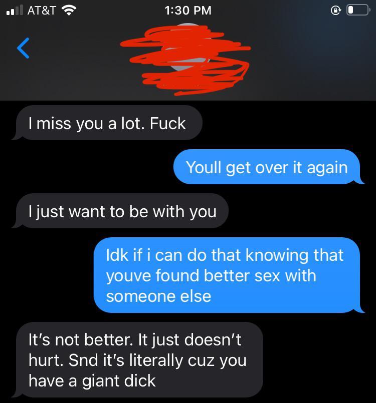 Big dick breakup. It isnt always a blessing. | Scrolller