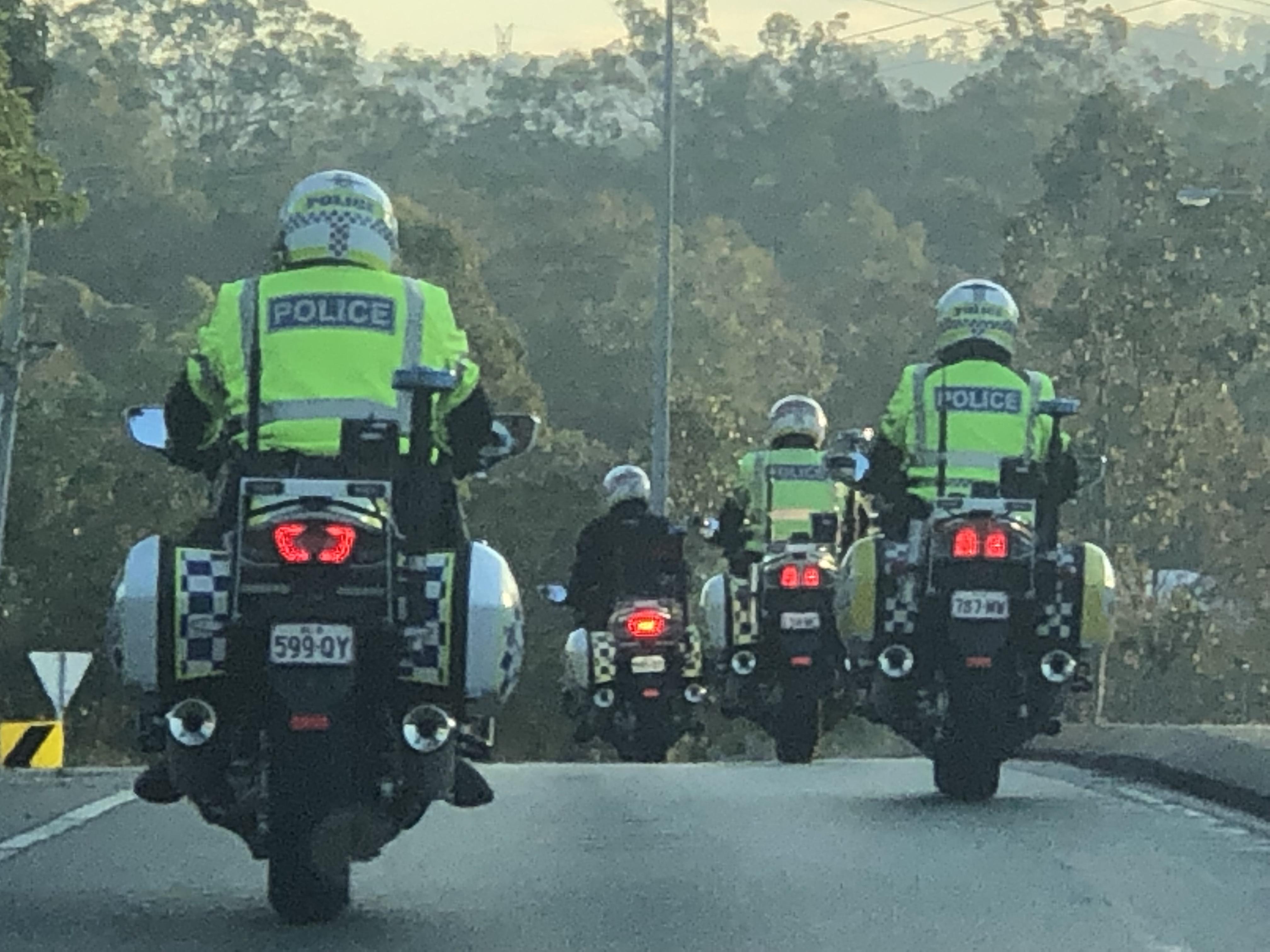 Biker gang? Sorta look like little LEGO men . | Scrolller